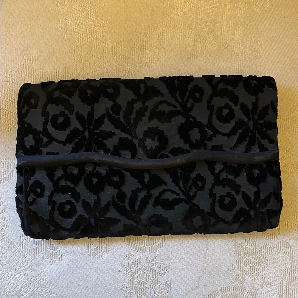 Stunning 1950s Coblentz Original Black Flocked Velvet… - Gem